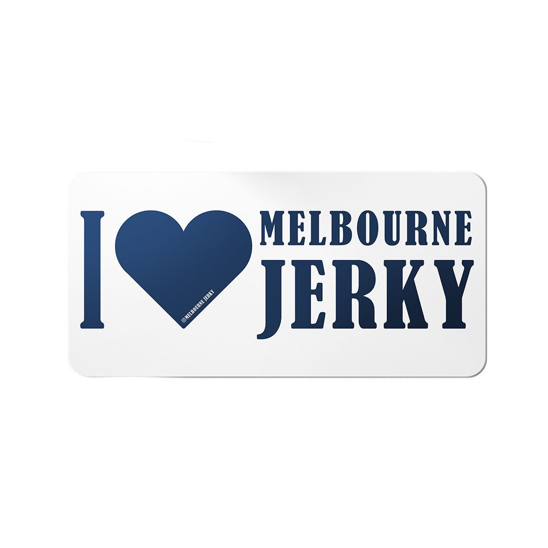 I ️ MJ Sticker – Melbourne Jerky